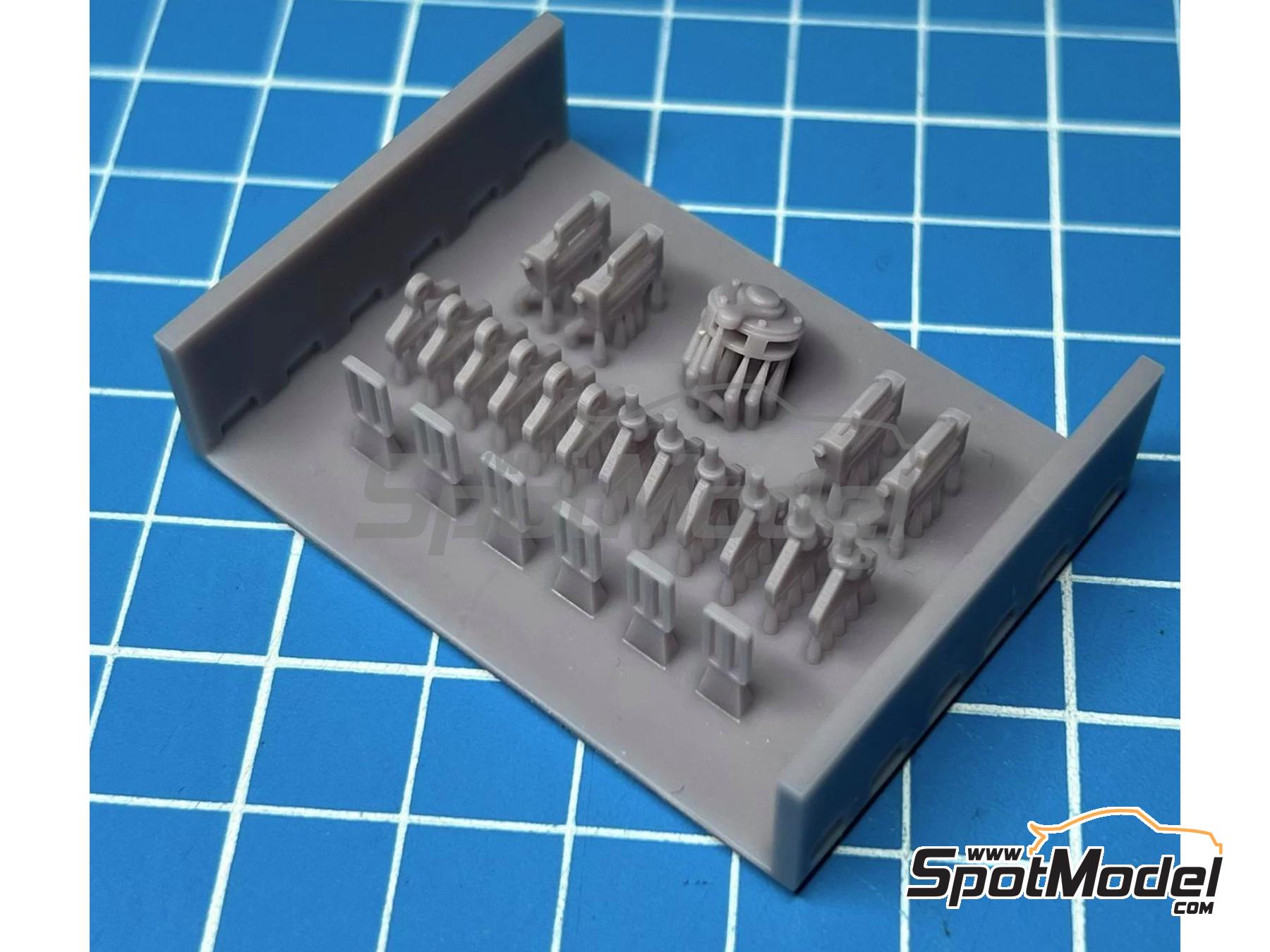 Stone Models A036/2023: Seatbelts 1/12 scale - 5-Point Racing seatbelt buckles - open type - 1 ...